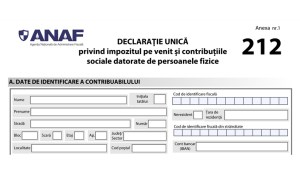 Declarația unică 2025: Noul model de Formular 212 propus de ANAF ...