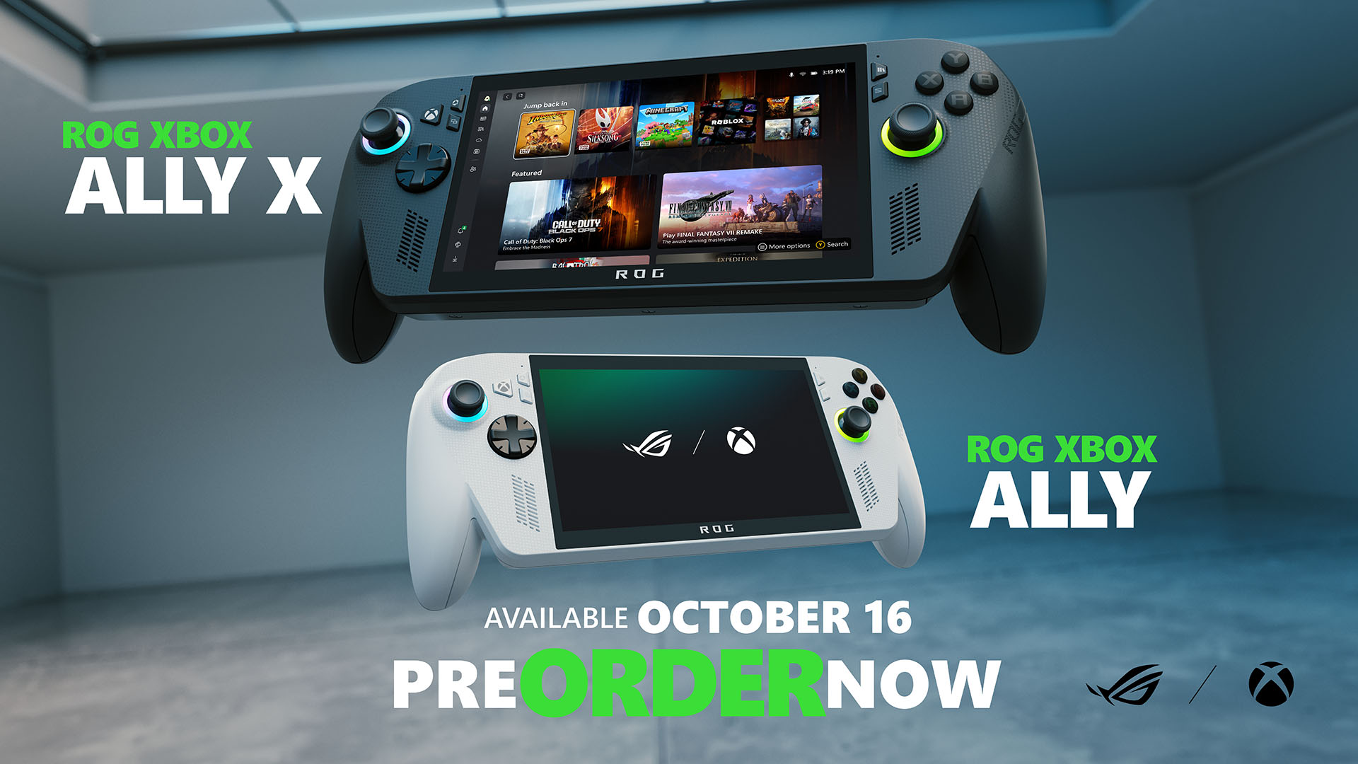 Consolele Asus și Microsoft, ROG Xbox Ally și ROG Xbox Ally X ...