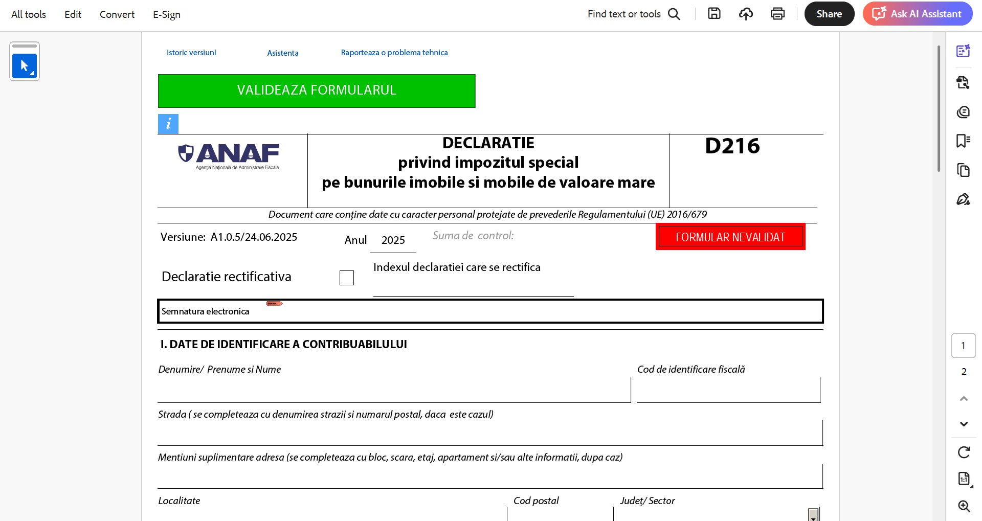 Termen 31 decembrie 2025: Impozitul pe mașinile de lux, formularul ANAF ...
