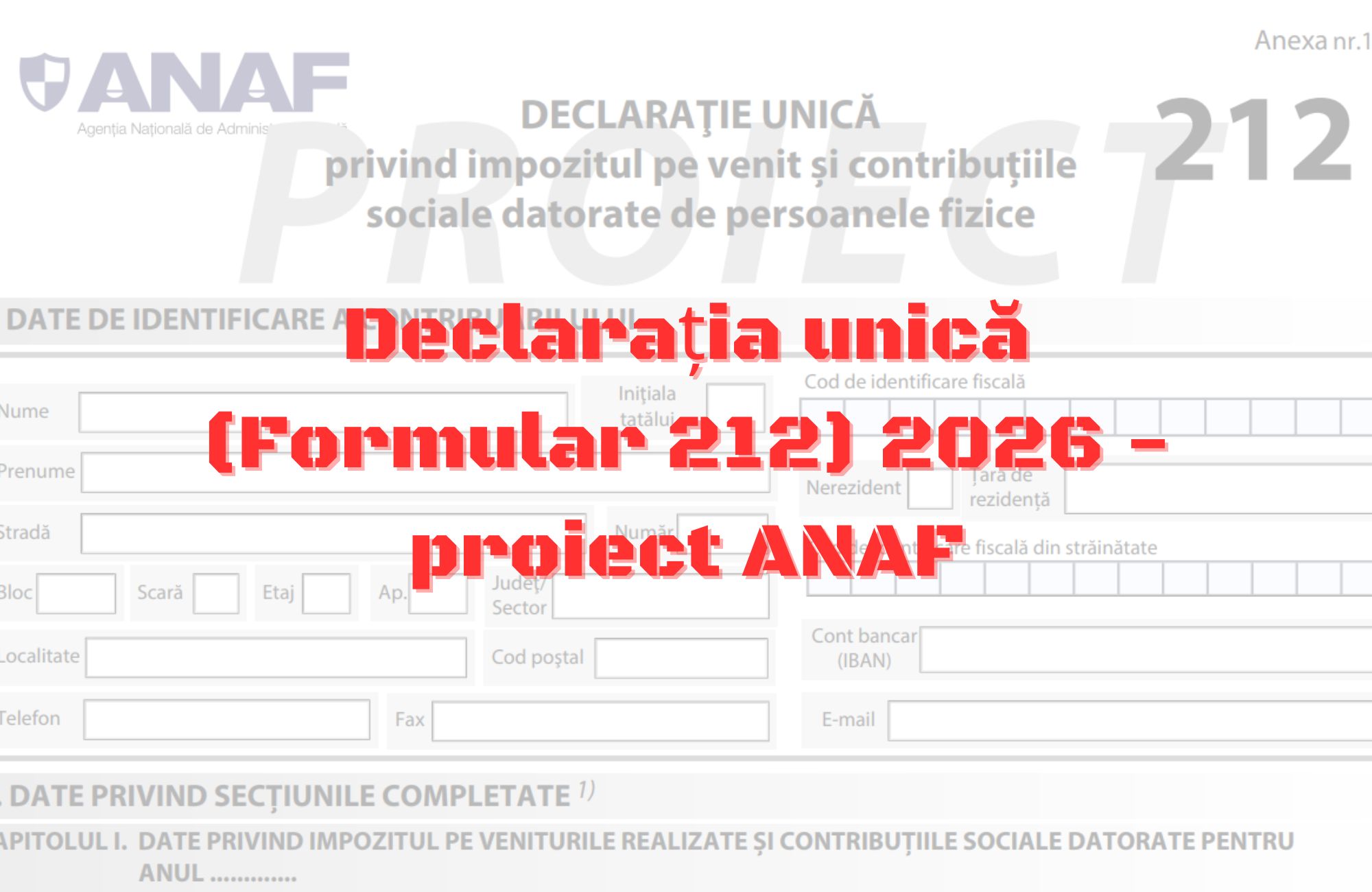 Declarația Unică 2026: ANAF a pregătit noul model - StartupCafe